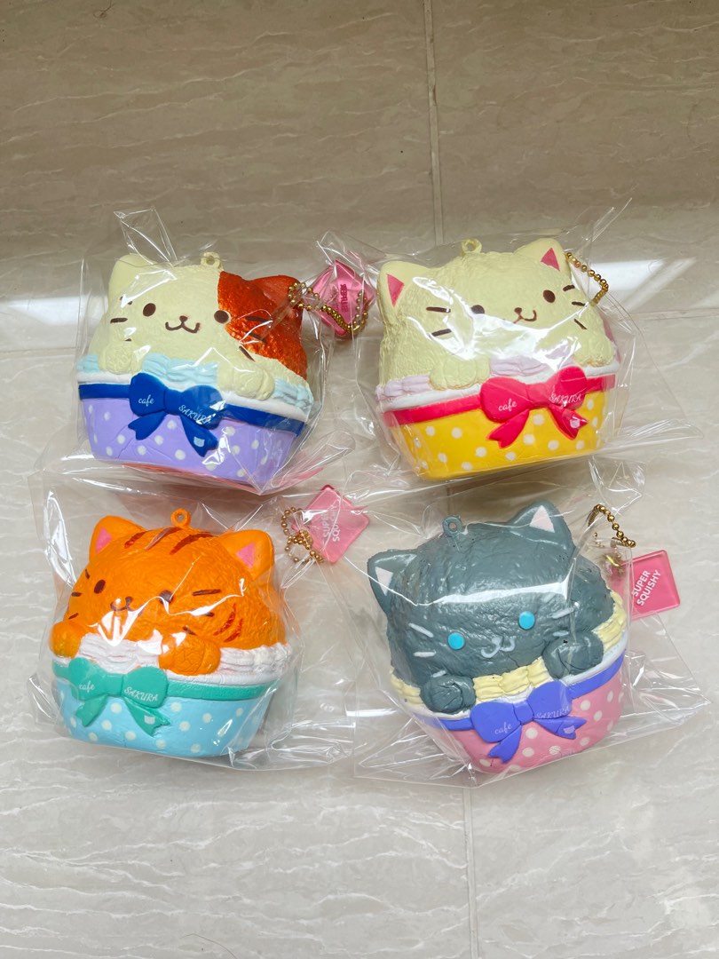 RARE NIC CAT SQUISHY SQUISHIES, Hobbies & Toys, Toys & Games on Carousell