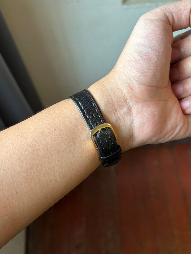 RARE Sandoz Cartier Tank Homage Square Vintage Quartz Gold Black ...