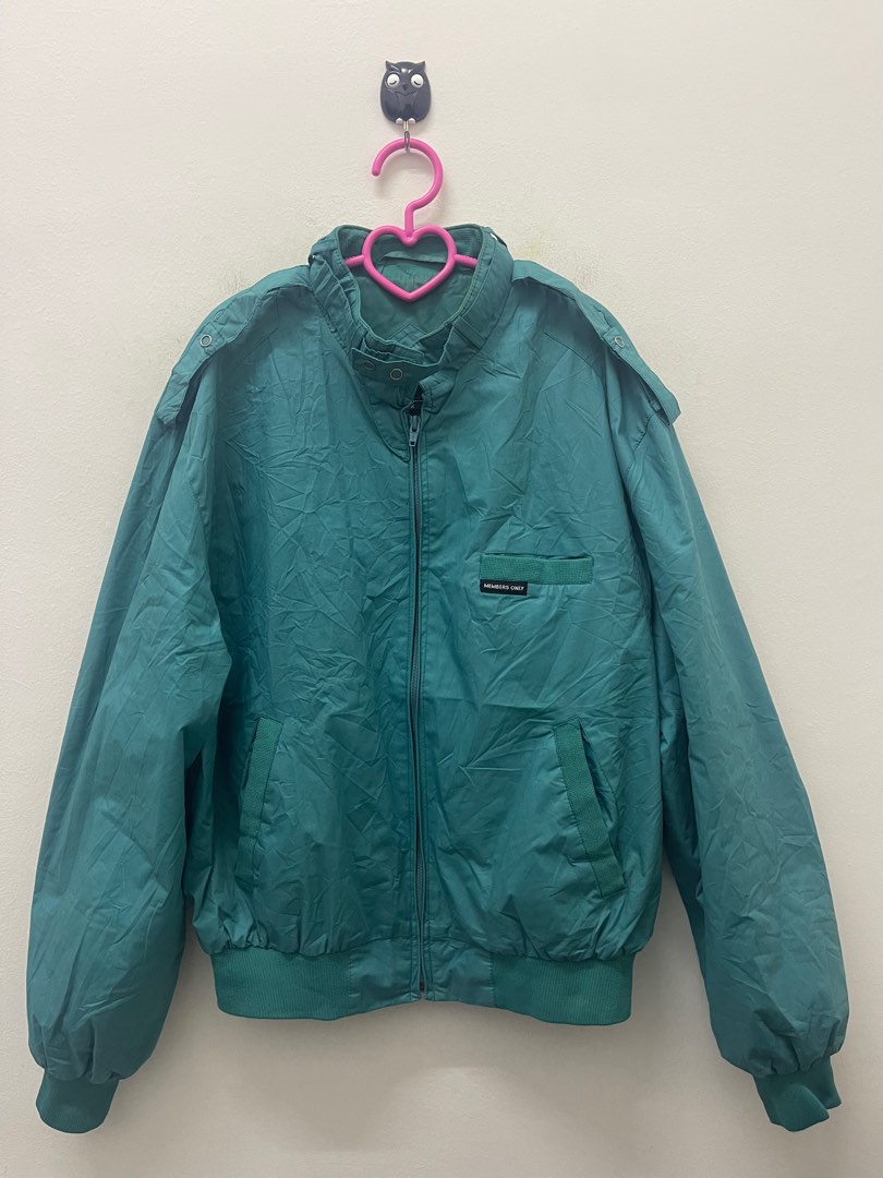 Rare Vintage MEMBERS ONLY Iconic Jacket Turquoise, Men's Fashion, Coats ...