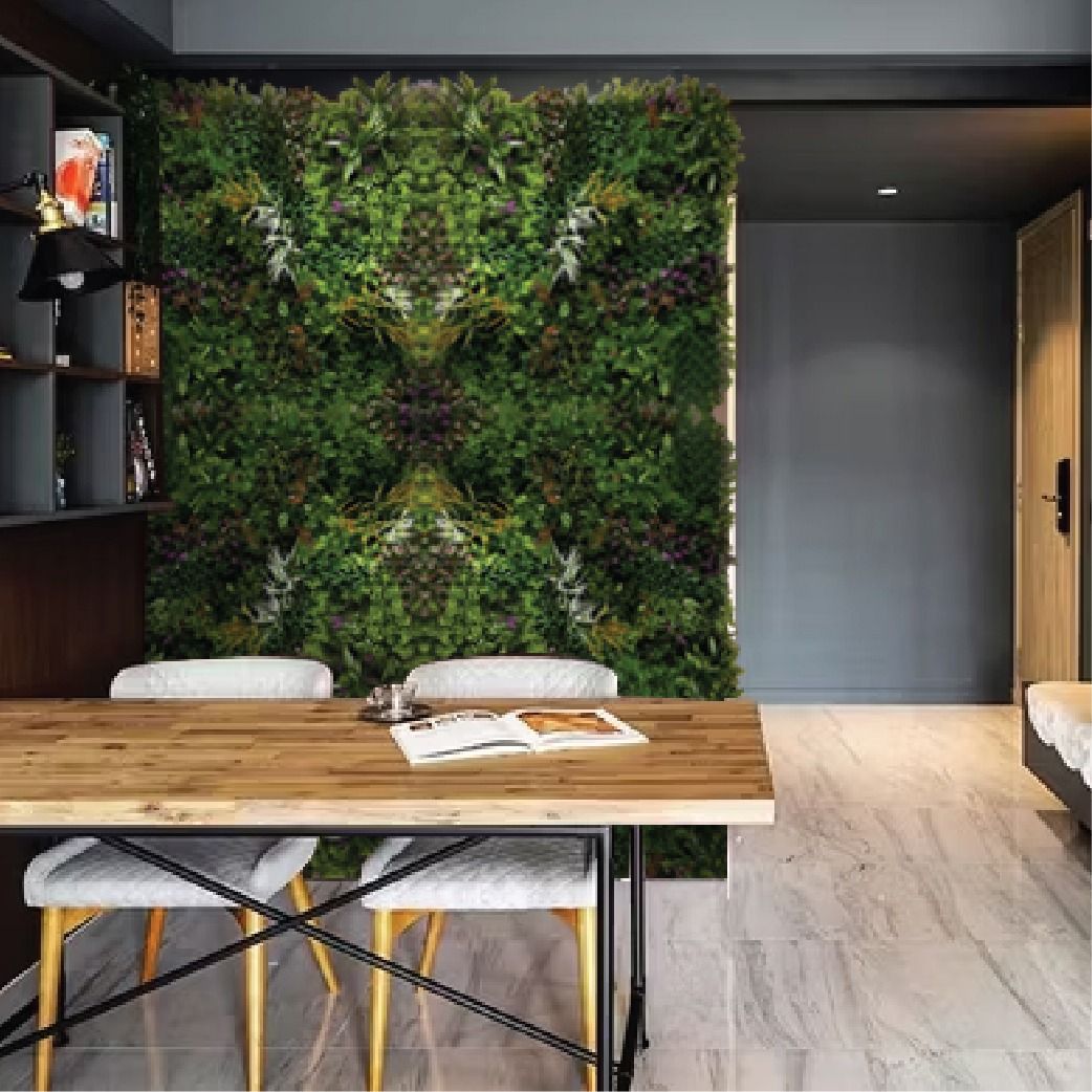 Ready Stock | Artificial UV Green Plant Wall Mat Interior Green Wall ...