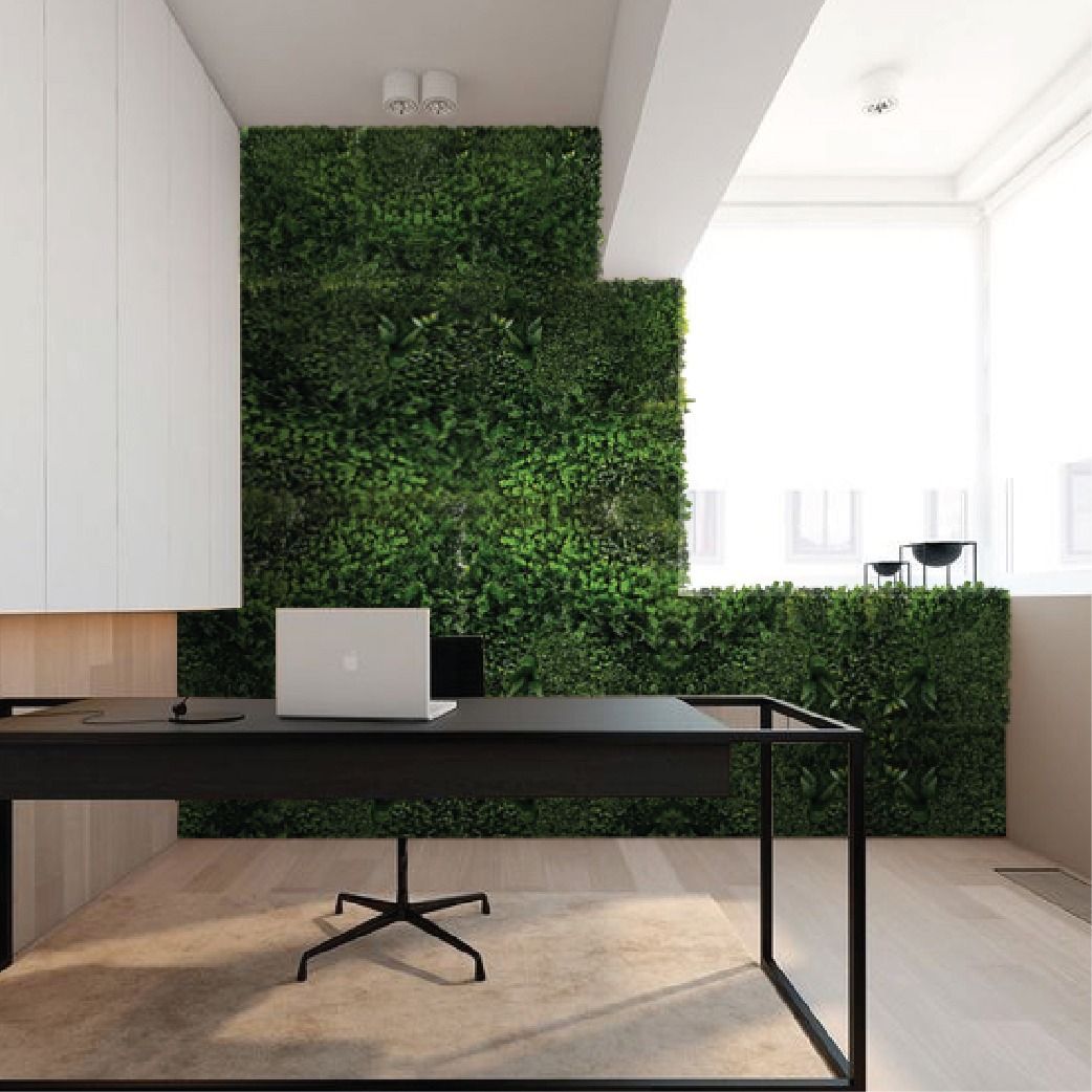 Ready Stock | Artificial UV Green Plant Wall Mat Interior Green Wall ...