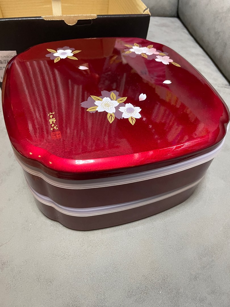 Red floral design Chinese new year candy box / Cny goodies box / Cny ...