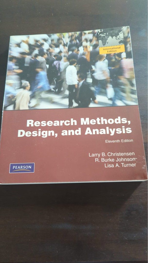 Research Methods, Design and Analysis 11th Edition, Hobbies & Toys, Books & Magazines, Textbooks ...