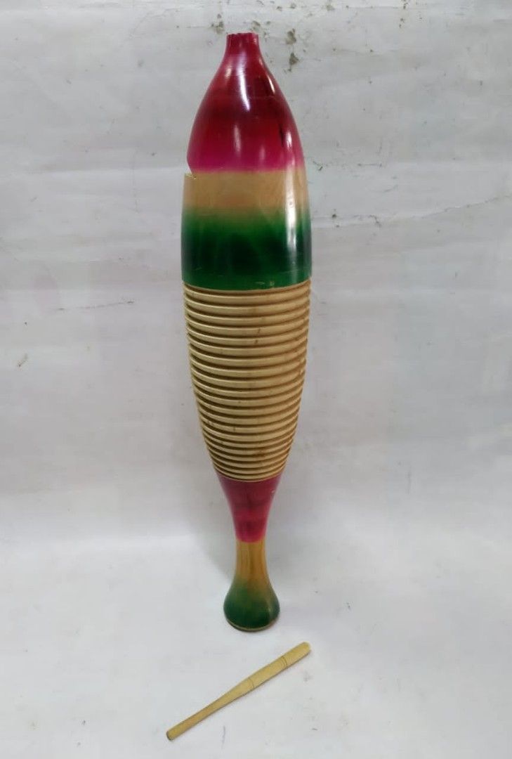 Rhythm Band Traditional Wood Guiro with Scratcher, Hobbies & Toys ...