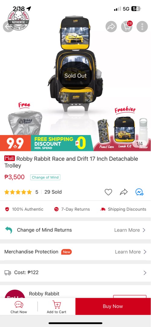 Robby rabbit 17 inch trolley bag on Carousell