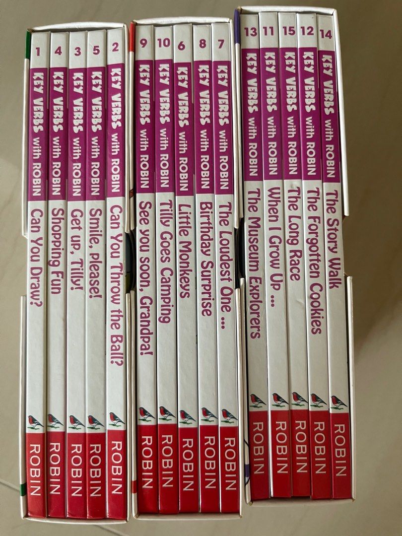 Robin Key verbs with Robin, Hobbies & Toys, Books & Magazines, Children ...