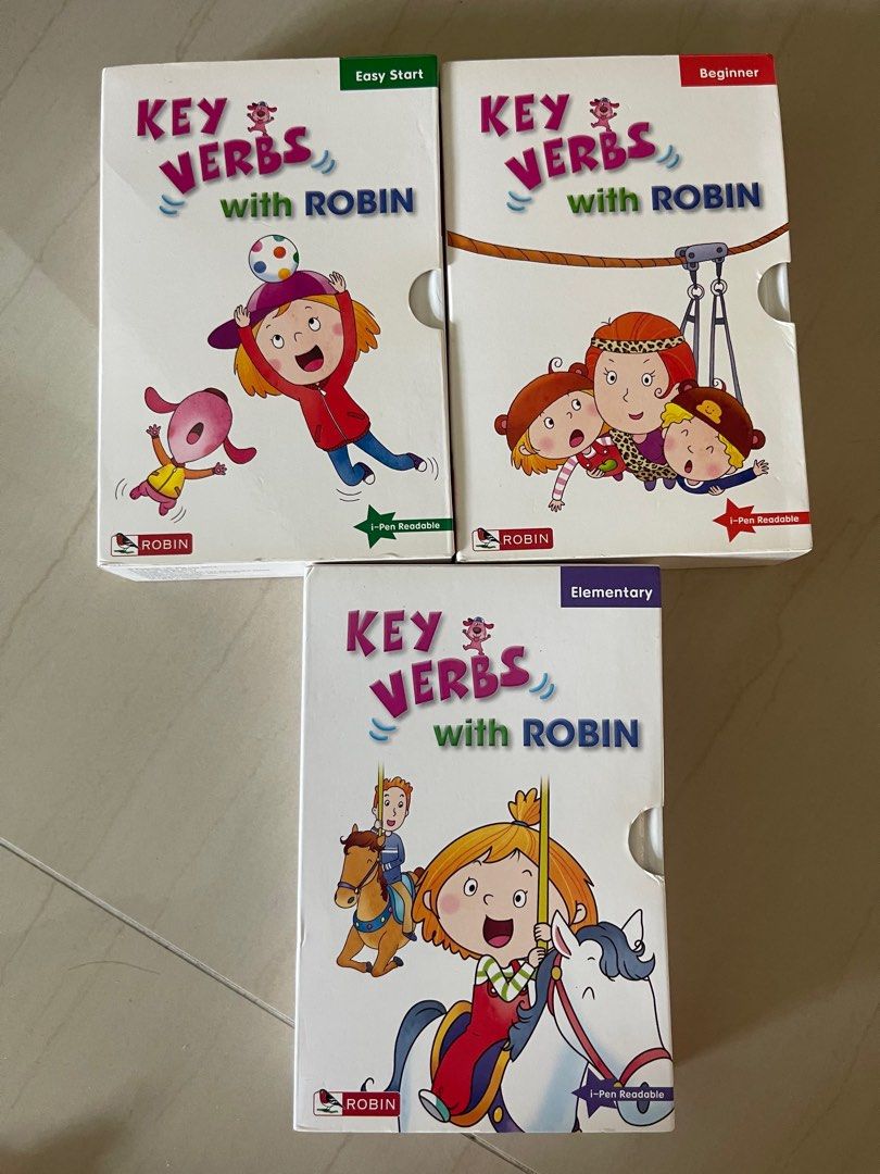 Robin Key verbs with Robin, Hobbies & Toys, Books & Magazines, Children ...
