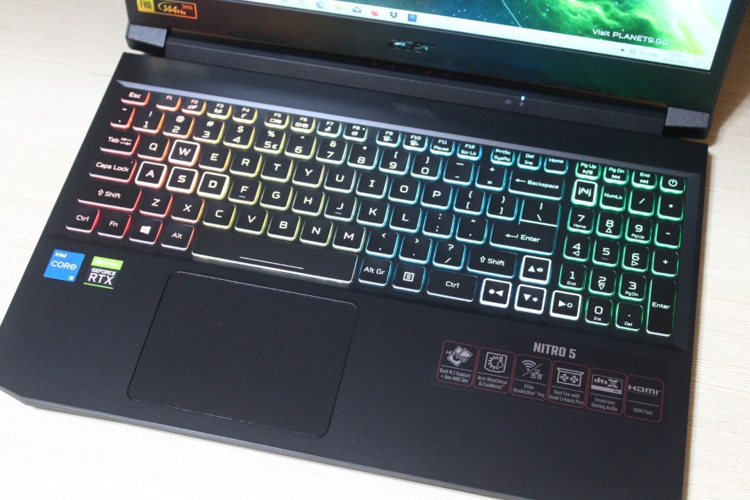 RTX3050Ti Acer Nitro 5 i5-11400H Ram 8gb ssd 512gb nvidia rgb keyboard ...