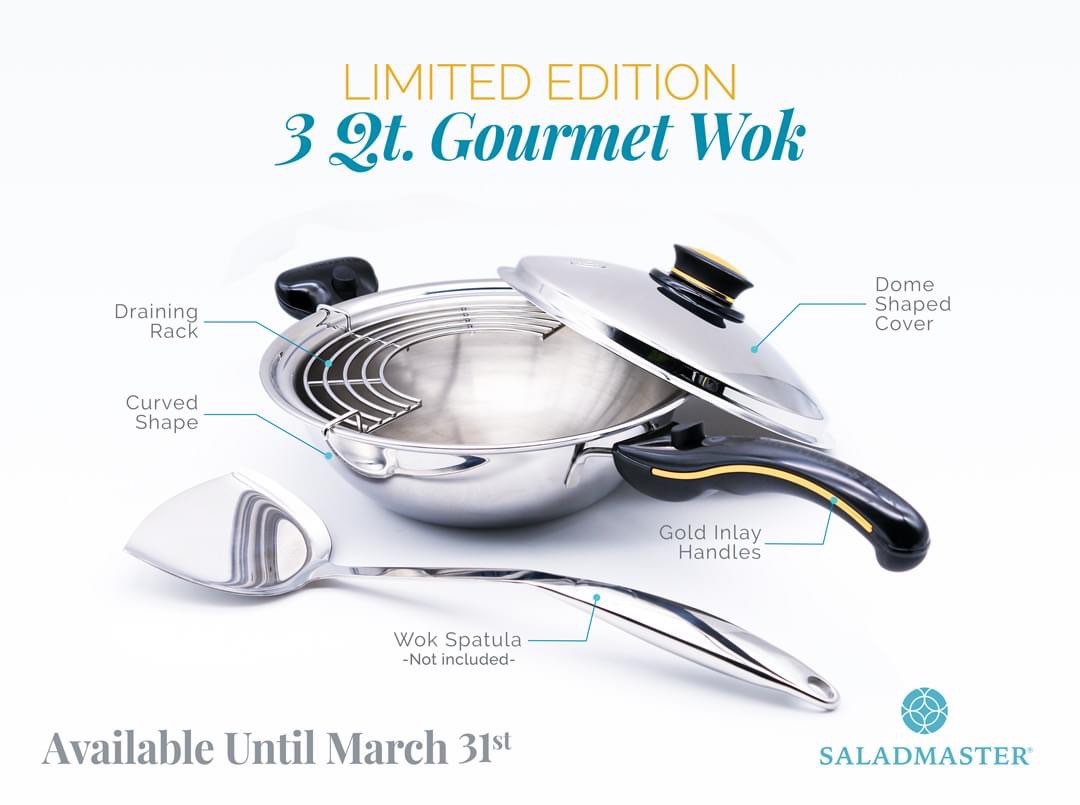 Saladmaster gourmet wok, Furniture & Home Living, Kitchenware ...