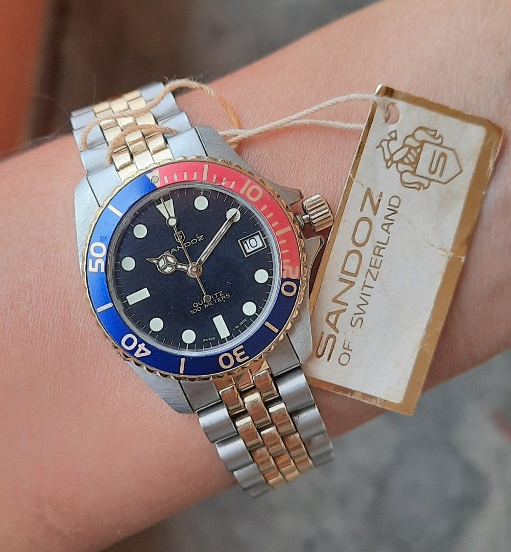 SANDOZ MINI SUBMARINER QUARTZ MOVEMENT, Men's Fashion, Watches ...