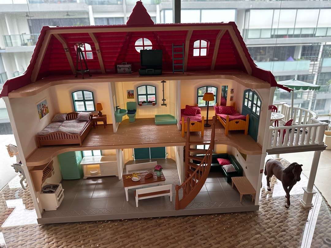 Schleich 42551 Horse Club Lakeside Country House and Stable Playset ...
