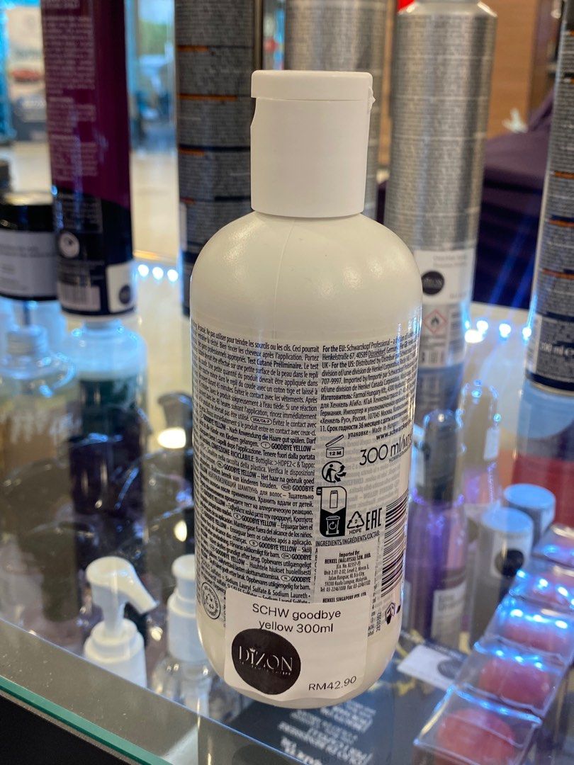 Schwarzkopf Good Bye Yellow 300ml. Shampoo , Beauty & Personal Care ...