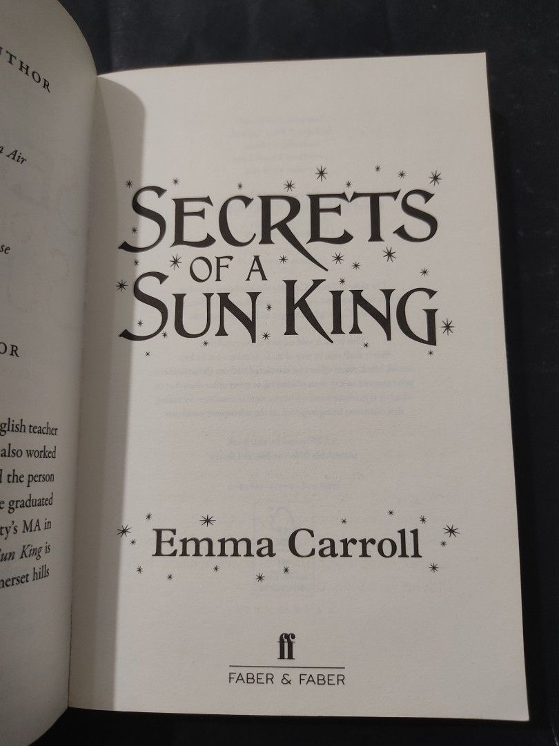 Secrets of a Sun King by Emma Carroll, Hobbies & Toys, Books ...