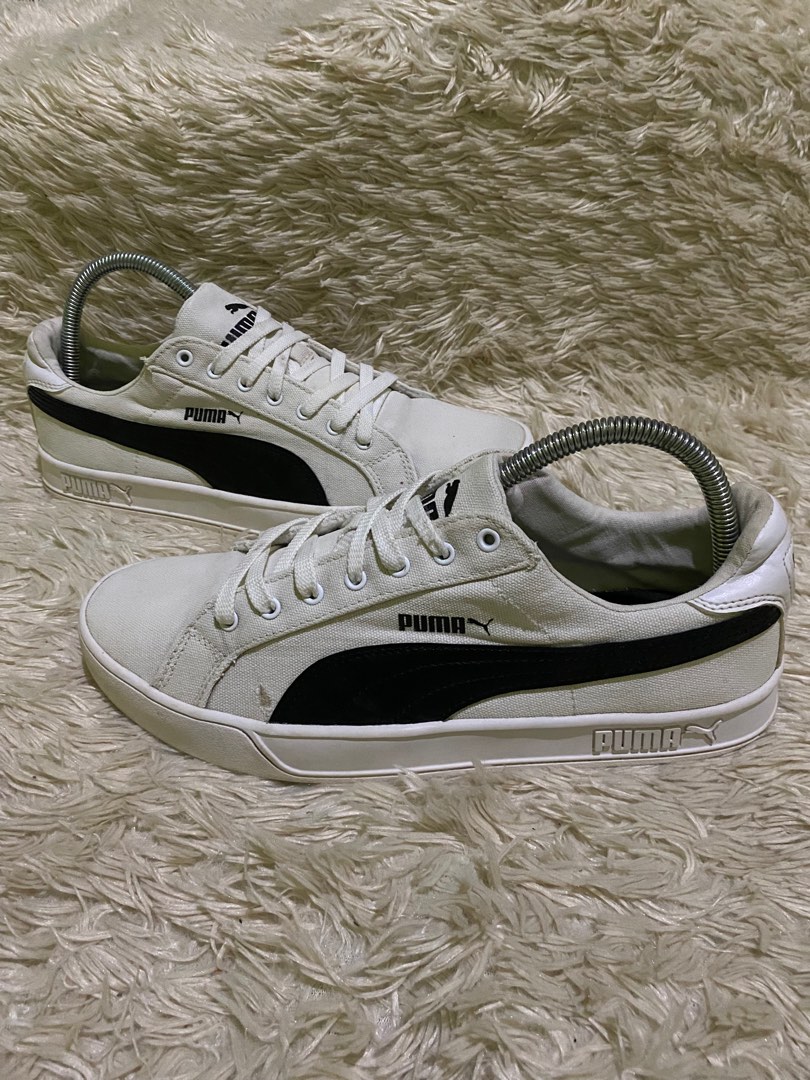 Sepatu puma white, Fesyen Pria, Sepatu , Sneakers di Carousell