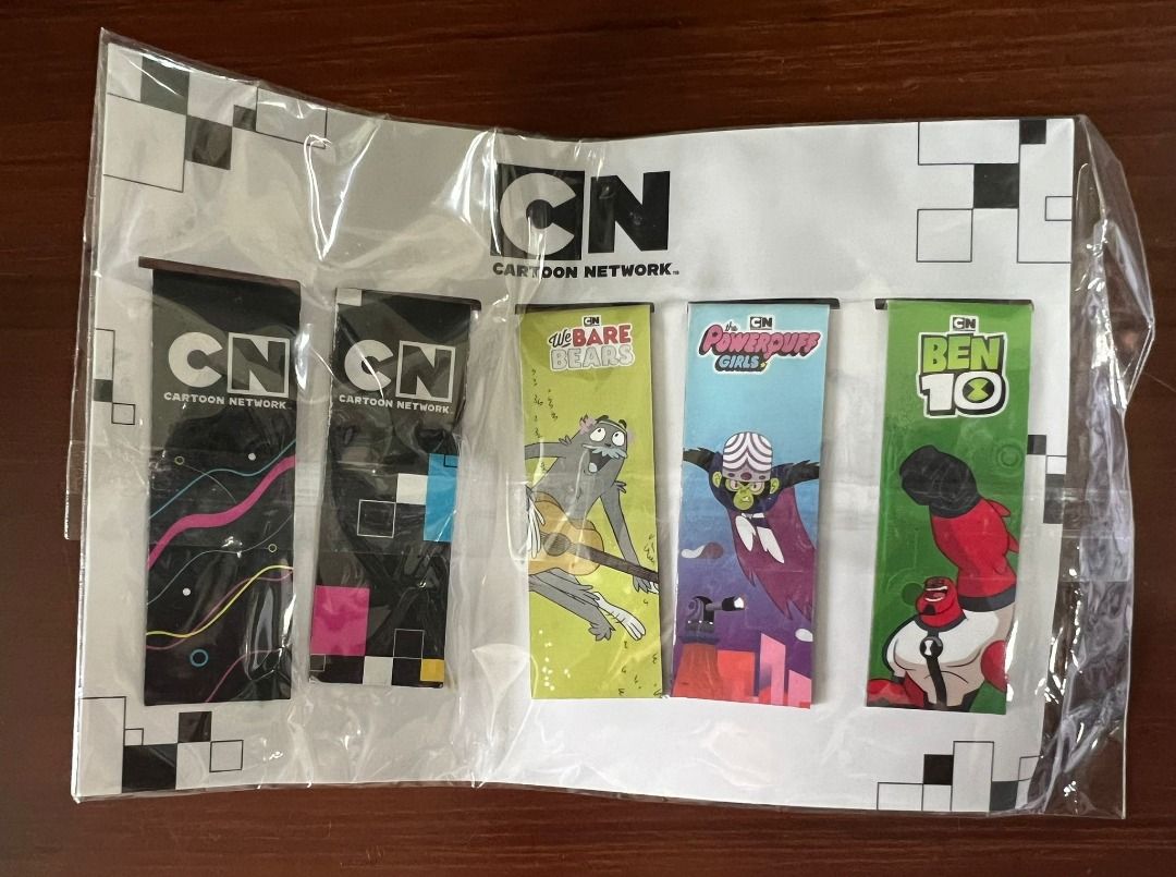 Set of 5 Cartoon Network Magnetic Bookmarks, Hobbies & Toys, Stationery ...