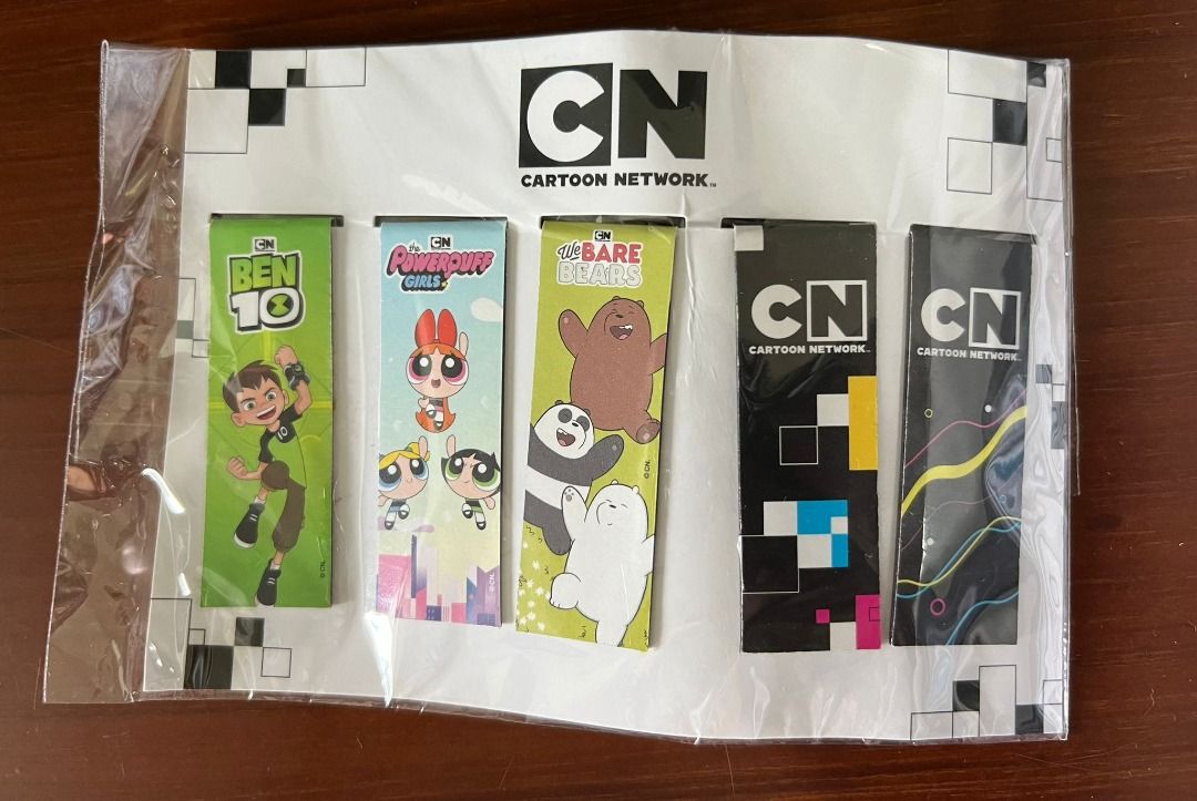 Set of 5 Cartoon Network Magnetic Bookmarks, Hobbies & Toys, Stationery ...