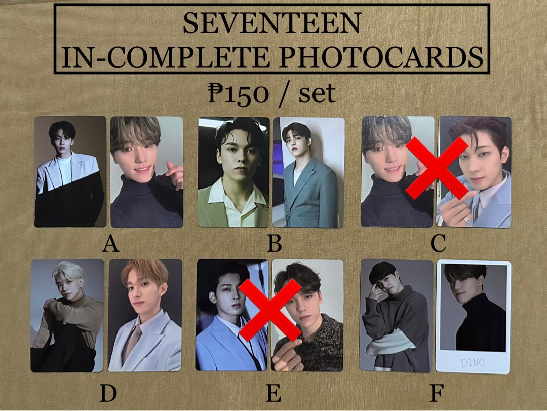 SEVENTEEN IN-COMPLETE CONCERT TRADING CARDS, Hobbies & Toys ...