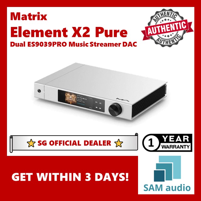 [🎶SG] Matrix Element X2 Pure Music Streamer Player Dual ES9039PRO DAC ...