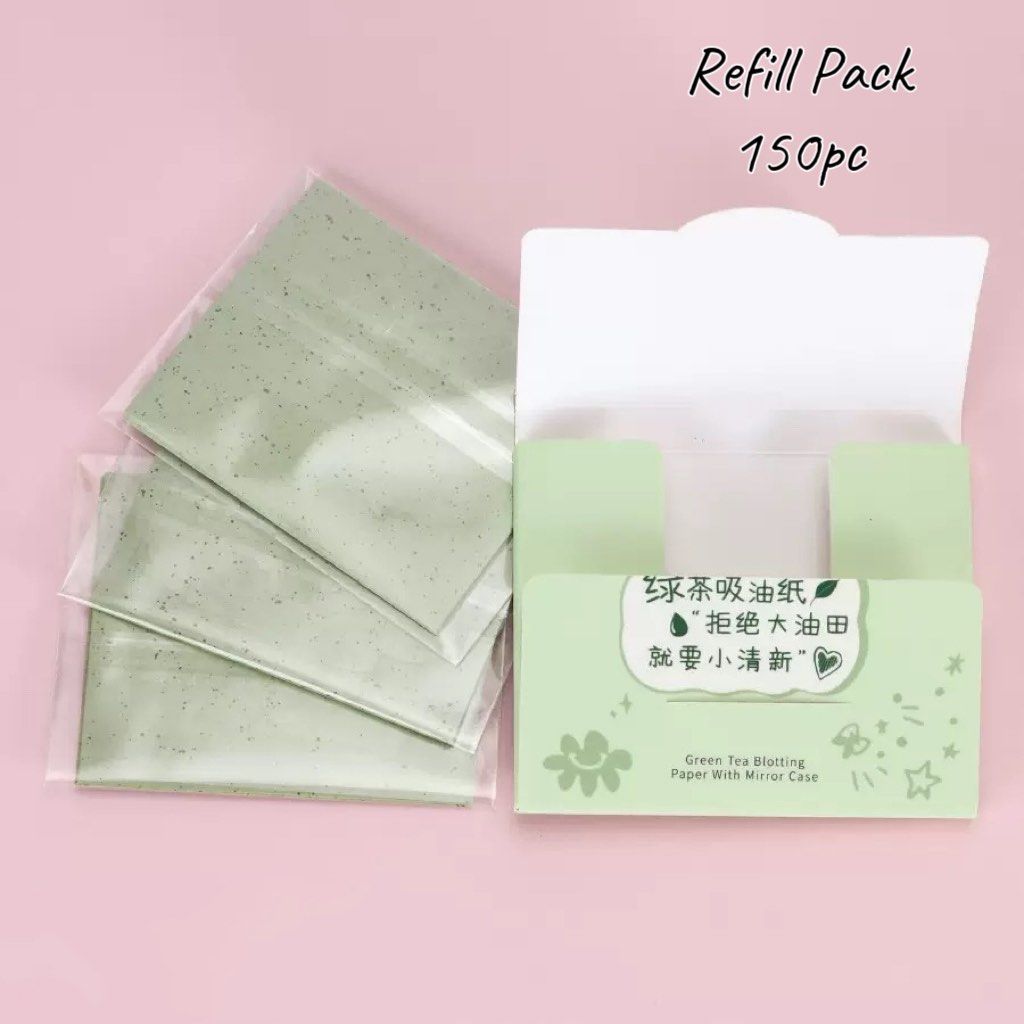 [SG] Oil Control Sheet Oil Control Film Face Sheet Powder Puff Blotting ...