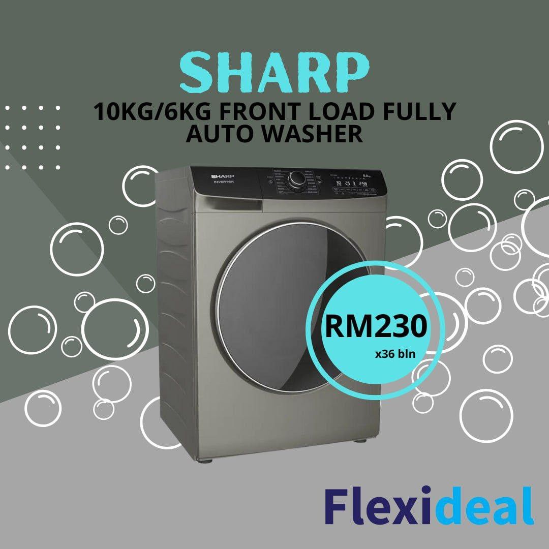 SHARP 10kg/6Kg Auto Washer, TV & Home Appliances, Washing Machines and ...