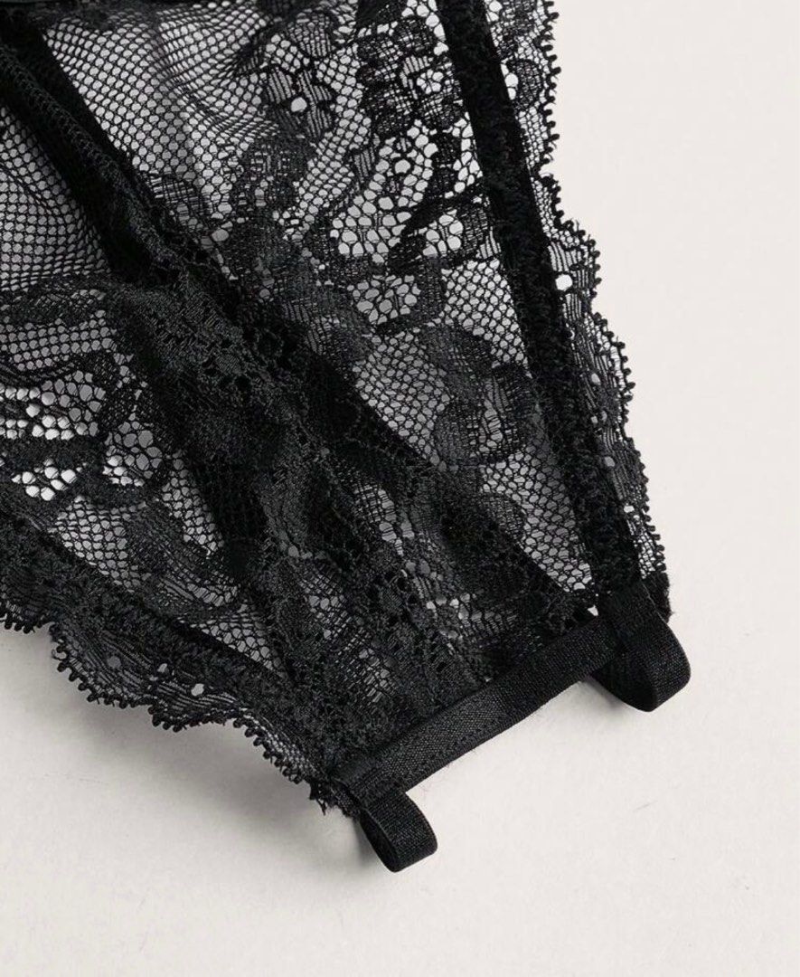 Shein Lace Teddy Lingerie size L, Women's Fashion, New Undergarments ...