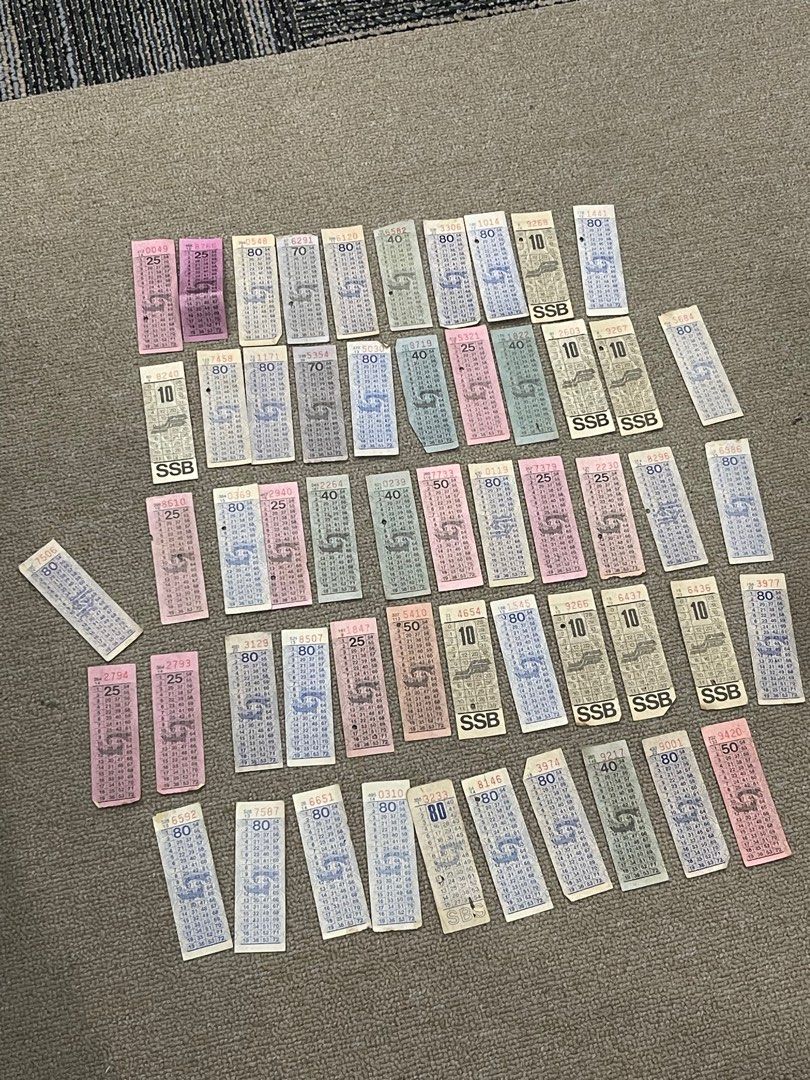 Singapore old bus tickets x 55, Hobbies & Toys, Memorabilia ...