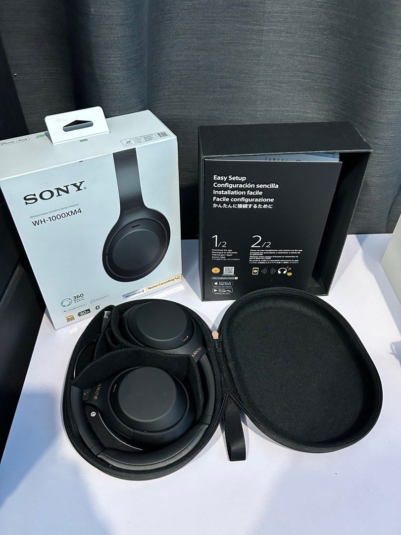 SONY WH-1000XM4 BLACK, Audio, Headphones & Headsets on Carousell