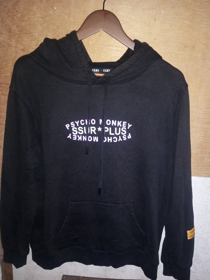 SSUR Plus x Psycho Monkey Hoodie, Men's Fashion, Coats, Jackets and Outerwear on Carousell