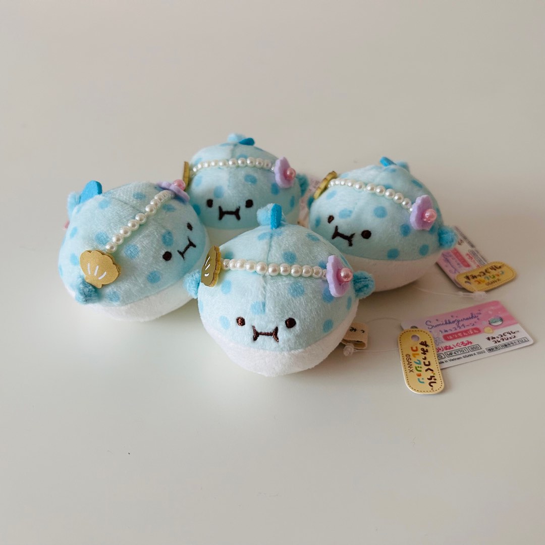 sumikko gurashi ocean pufferfish tenori plush (bnwt) san-x japan ...