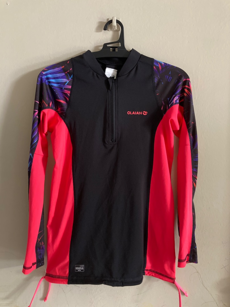 Swim wear Decathlon S, Women's Fashion, Swimwear, Rash guard on Carousell