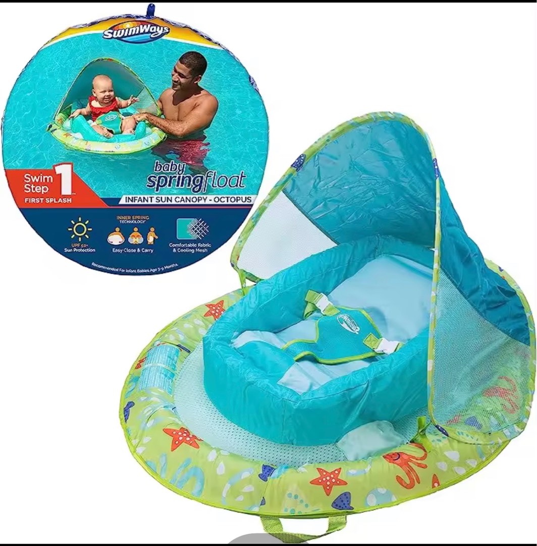 Swimways Baby spring float, Babies & Kids, Infant Playtime on Carousell