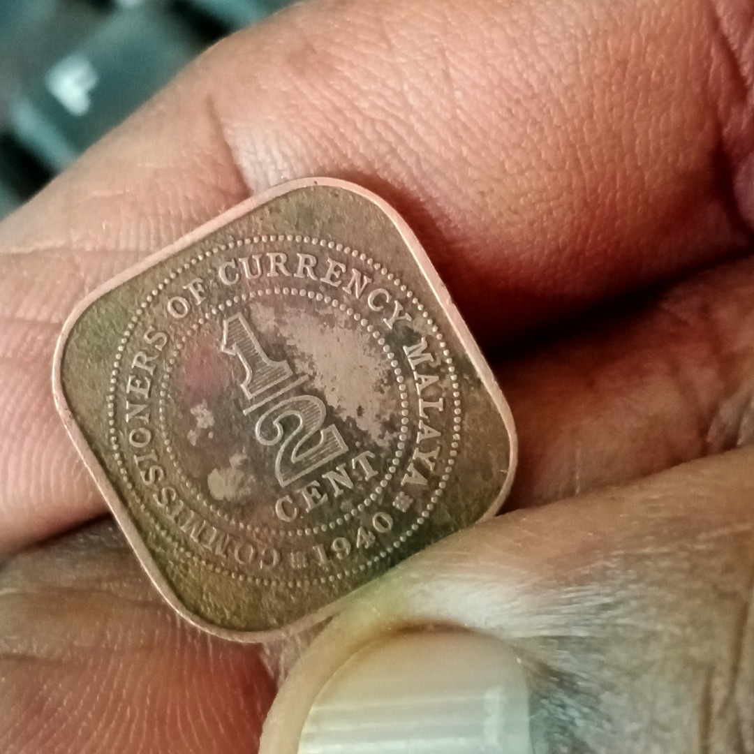 ( KING GEORGE VI COLLECTION ) THE ELUSIVE KING GEORGE VI 1940 HALF CENT ...