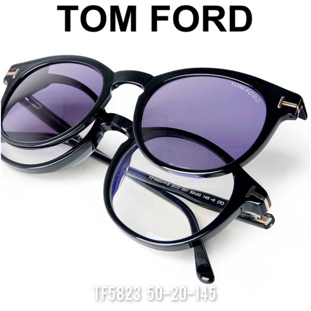 Tom ford tf5823 glasses spectacles with clip on, Men's Fashion, Watches ...