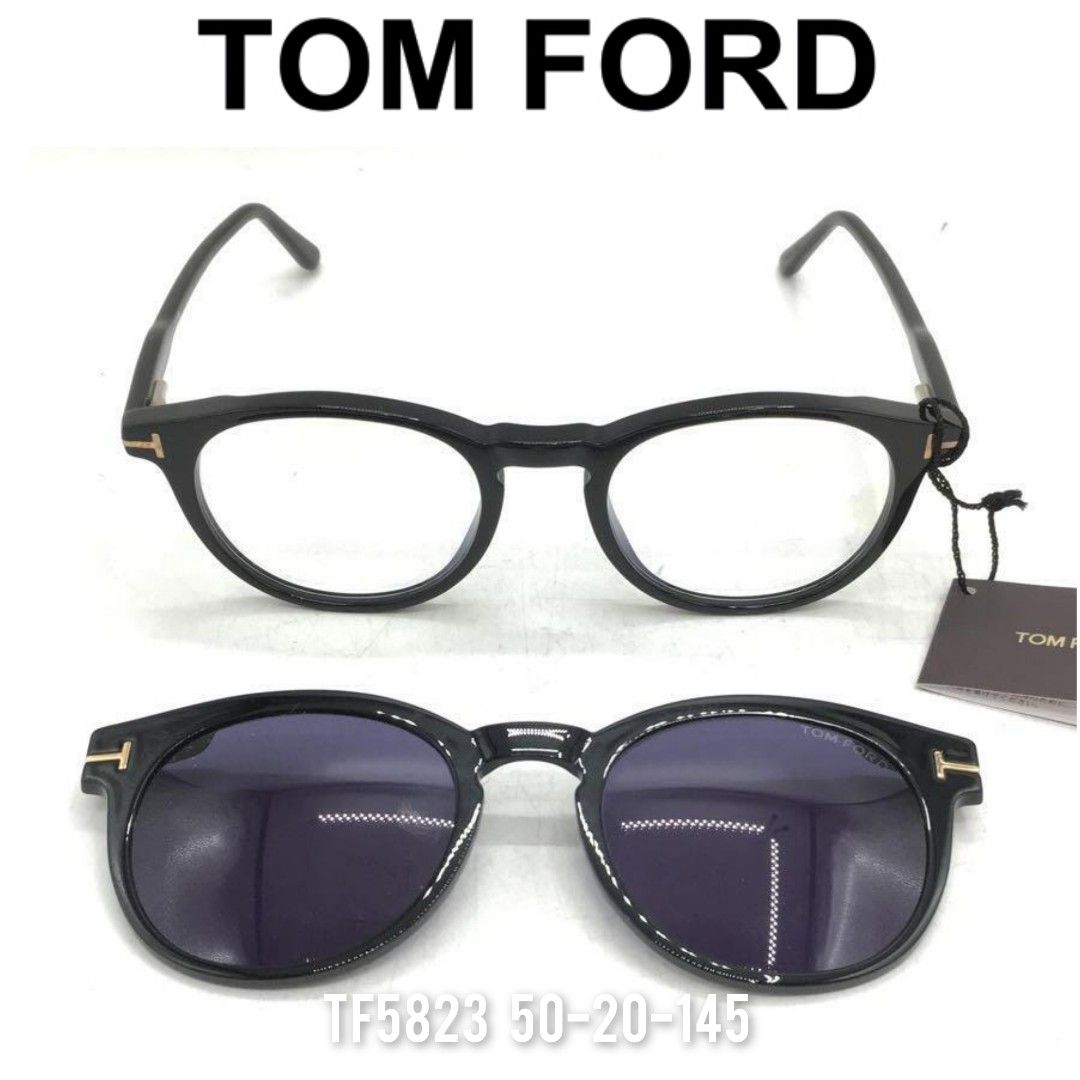 Tom ford tf5823 glasses spectacles with clip on, Men's Fashion, Watches ...