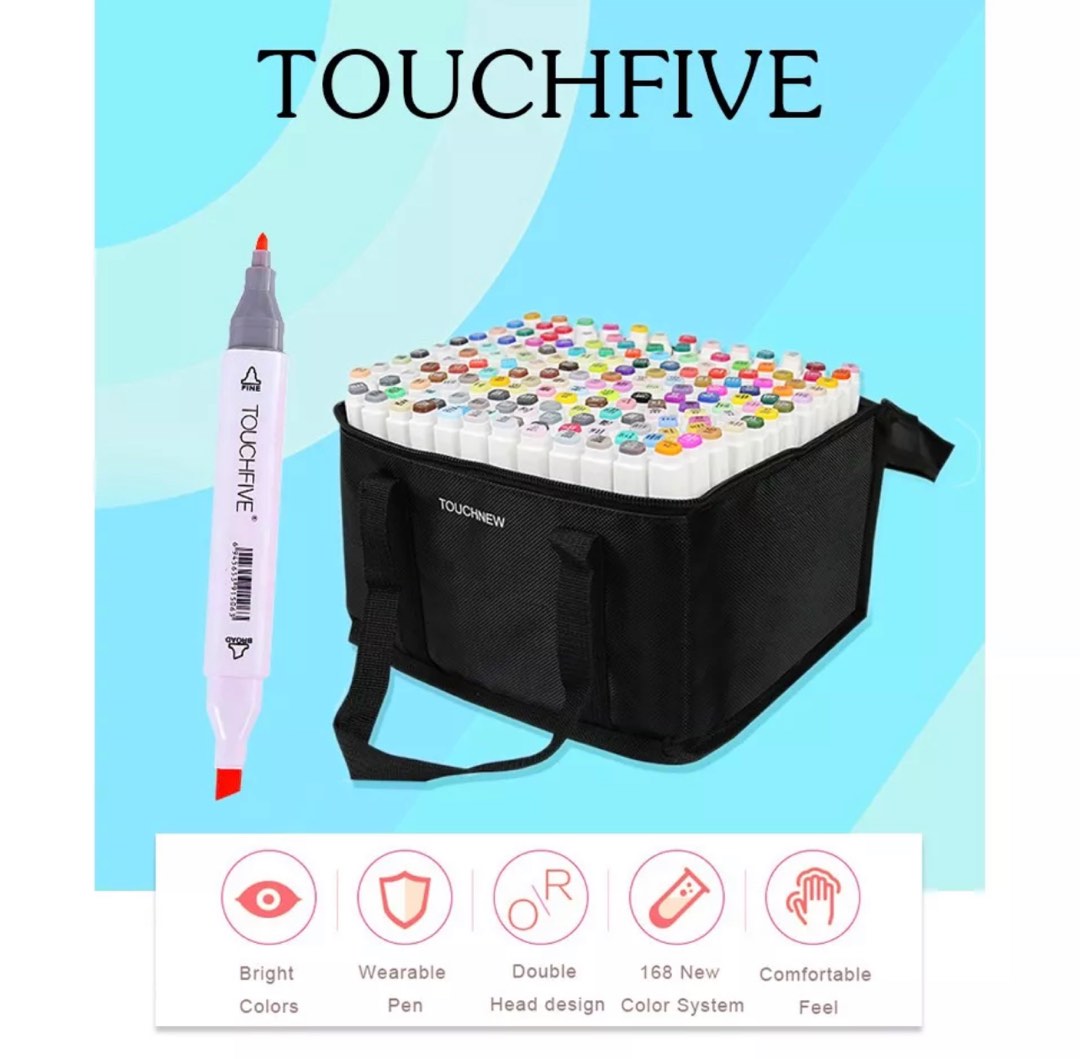 Touchfive markers 40pcs, Hobbies & Toys, Stationery & Craft, Stationery ...