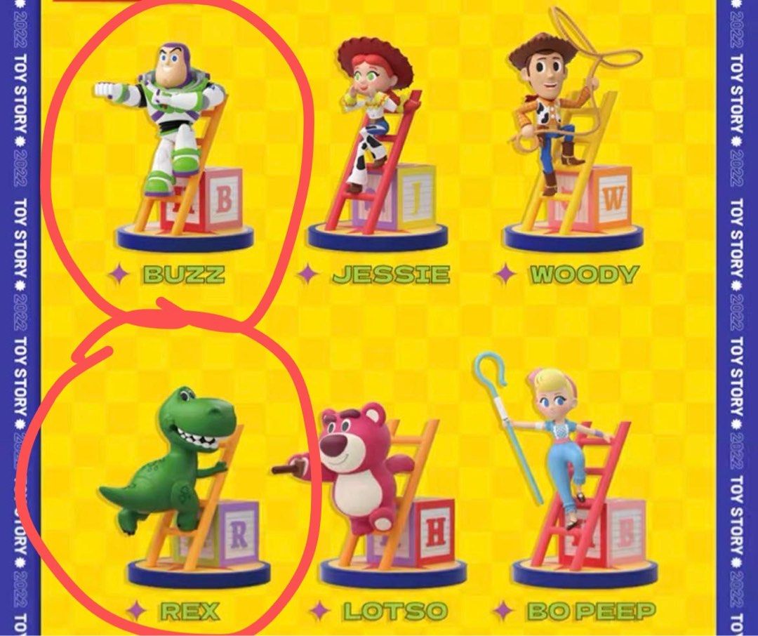 ToyStory反斗奇兵大爬梯 - 泡泡龍Rex & 巴斯光年Buzz, 興趣及遊戲, 玩具 & 遊戲類 - Carousell