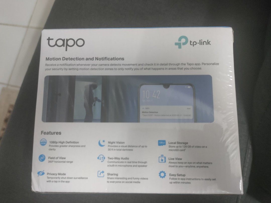 TP-LINK Tapo C200 + Microsd 32gb Memory Card, Furniture & Home Living ...