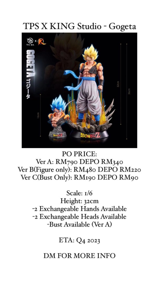 TPS X KING Studio - Gogeta, Hobbies & Toys, Toys & Games on Carousell