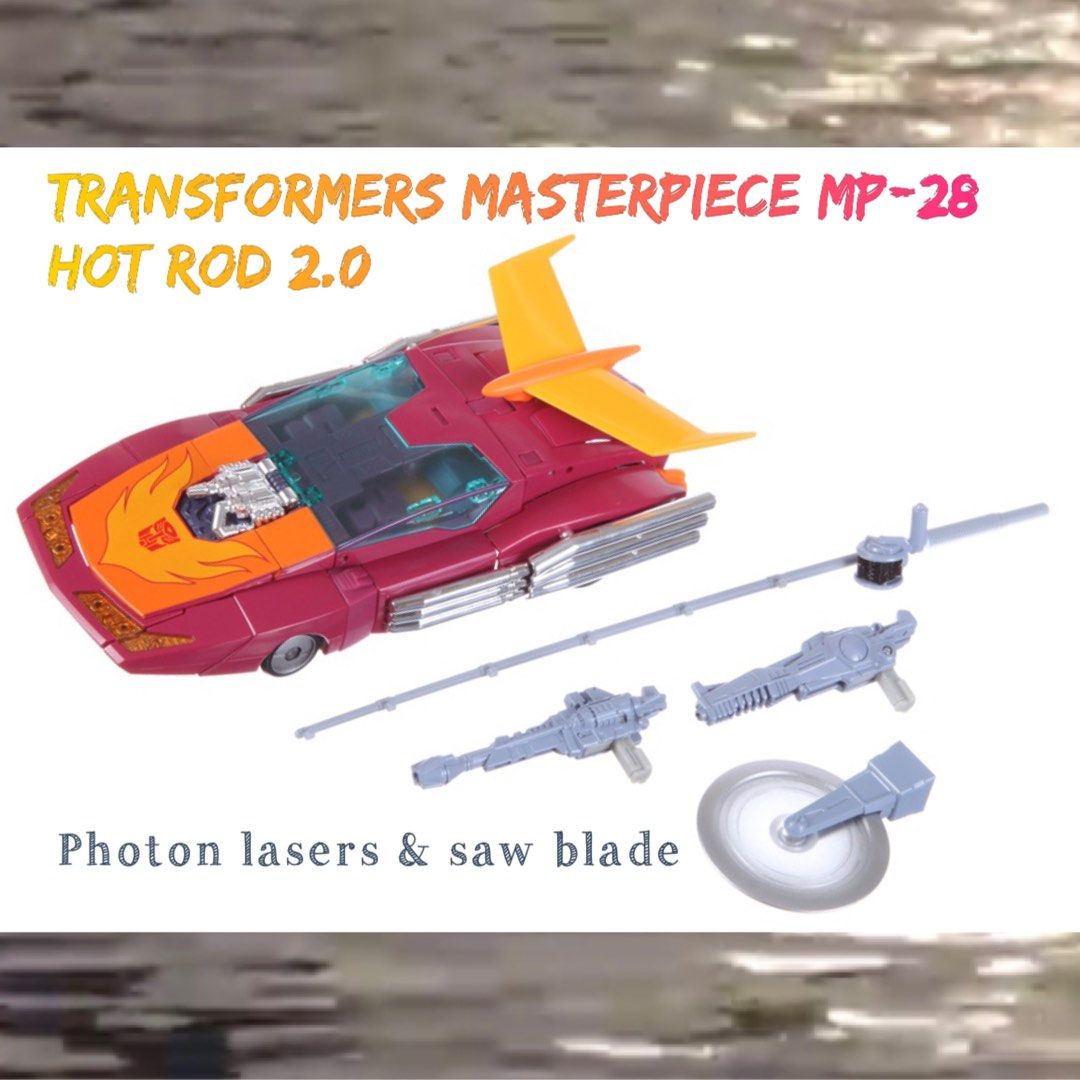 Transformers Masterpiece MP-28 Hot Rod 2.0 Parts; Photon Lasers & Saw ...