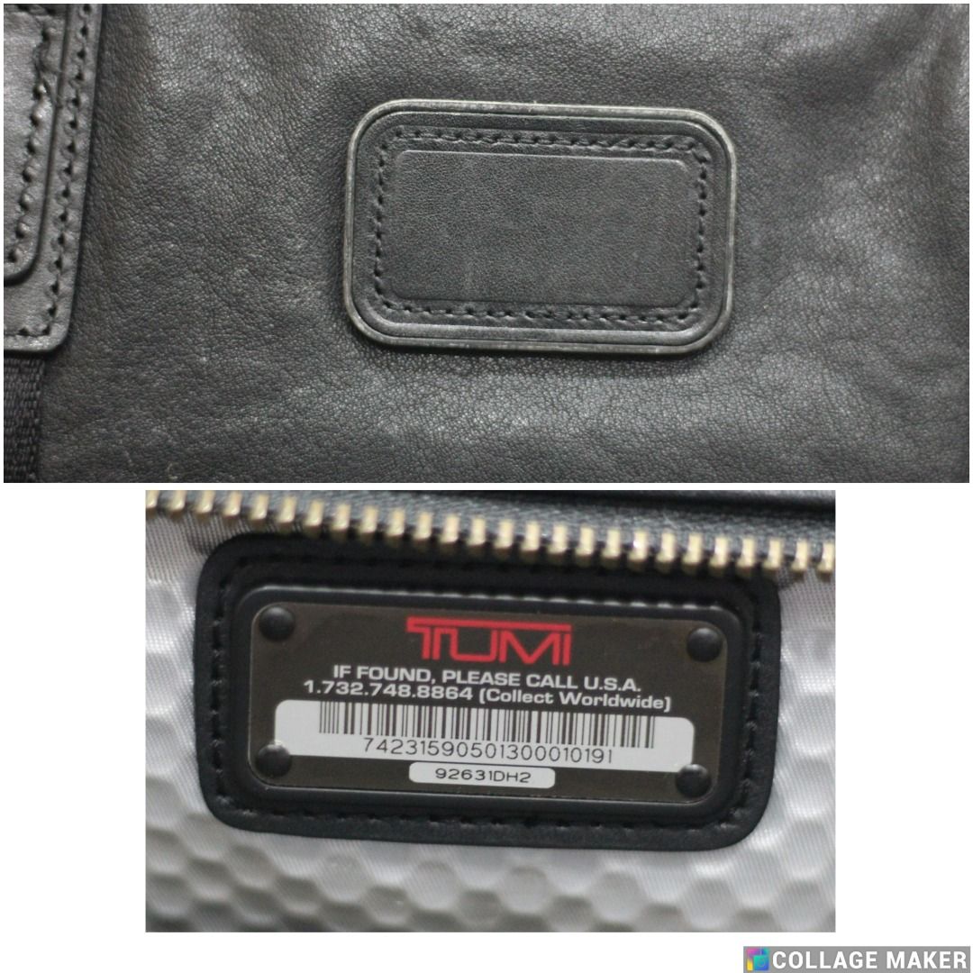 Tumi 92631DH2 - Alpha Bravo Black Leather Yuma Slim Brief / Black Tumi ...