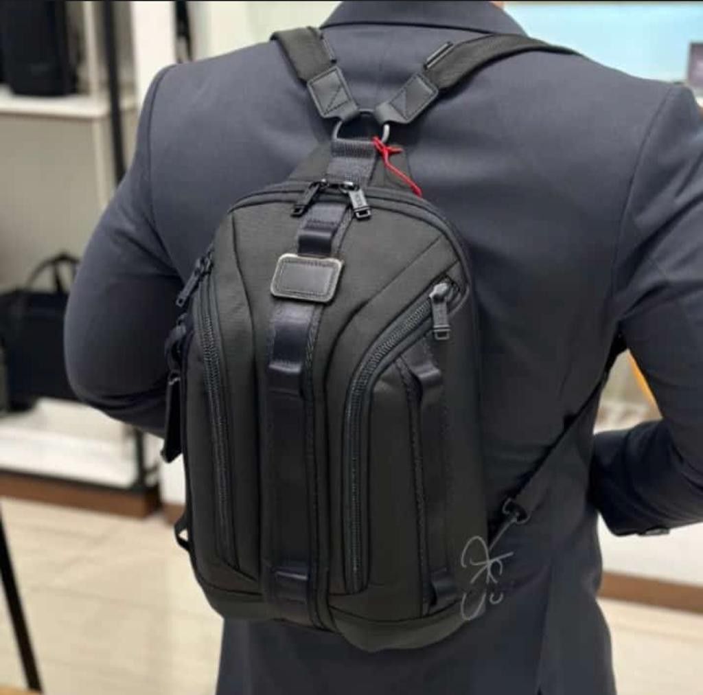 Tumi Alpha Bravo - Knight Sling BackPack tersedia full kulit dan nylon ...