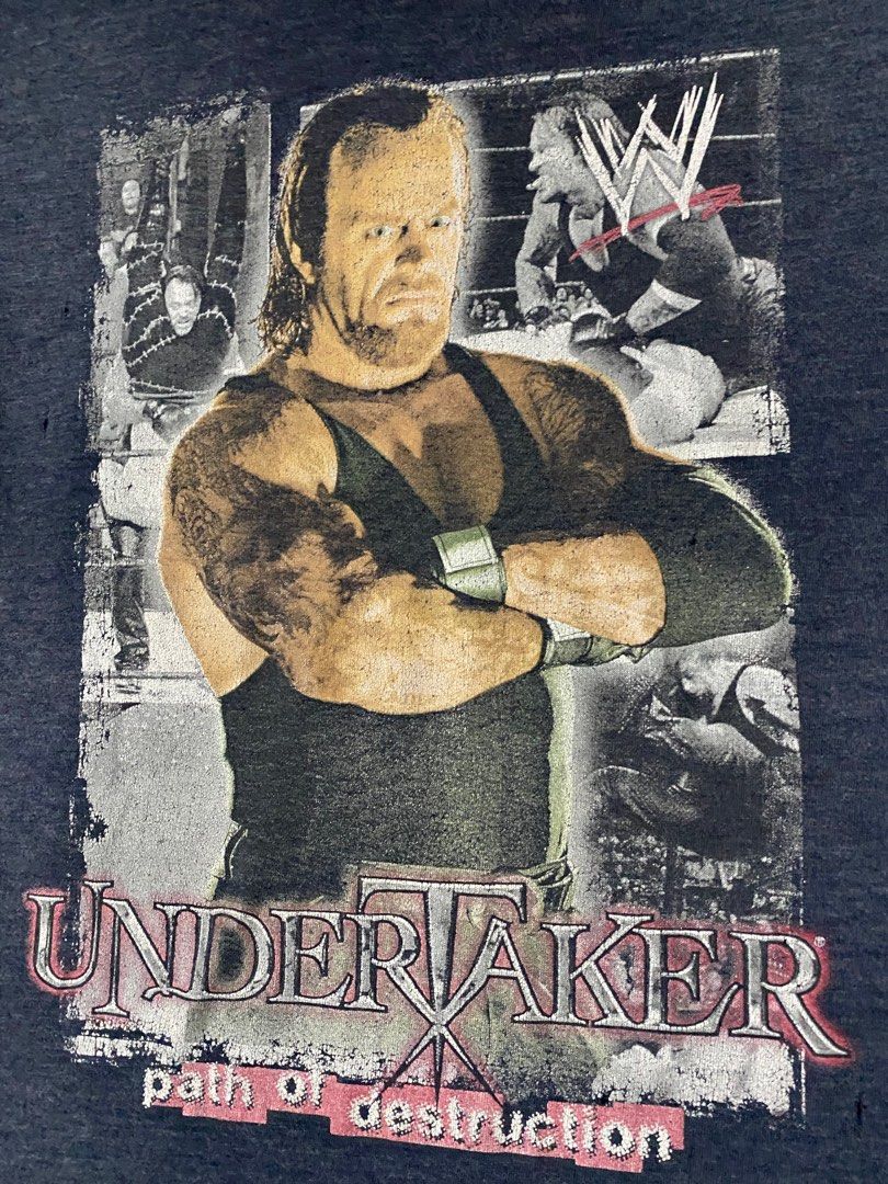 Undertaker WWE Vintage 2005, Men's Fashion, Tops & Sets, Tshirts & Polo ...