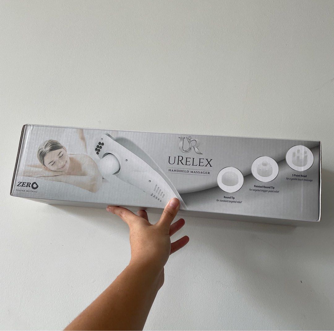 Urelex Handheld Massager, Health & Nutrition, Massage Devices on Carousell