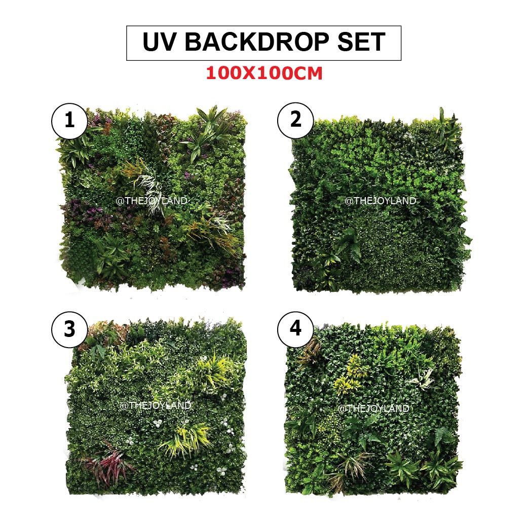 UV Artificial Green Wall Mat Design Set | Artificial Wall Set Anti UV ...