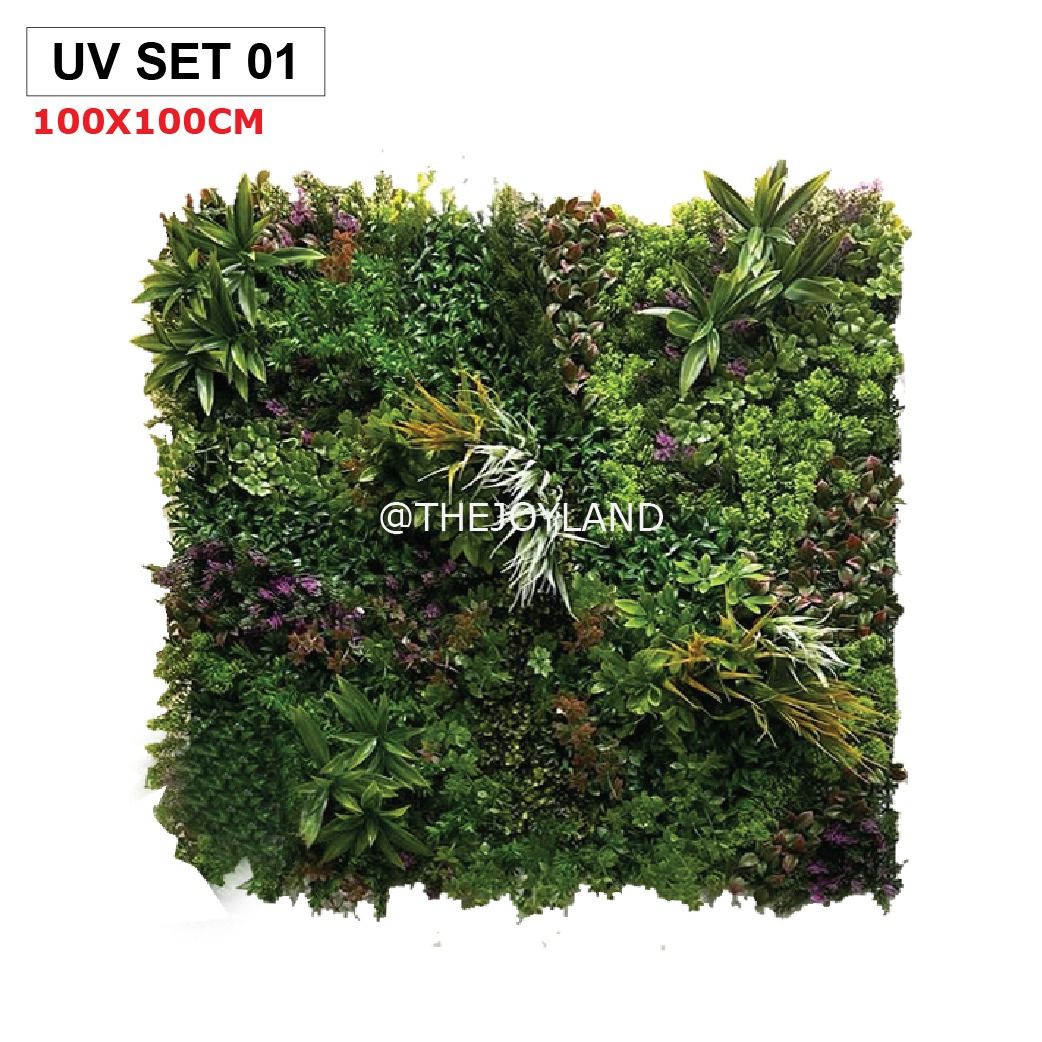 UV Artificial Green Wall Mat Design Set | Artificial Wall Set Anti UV ...