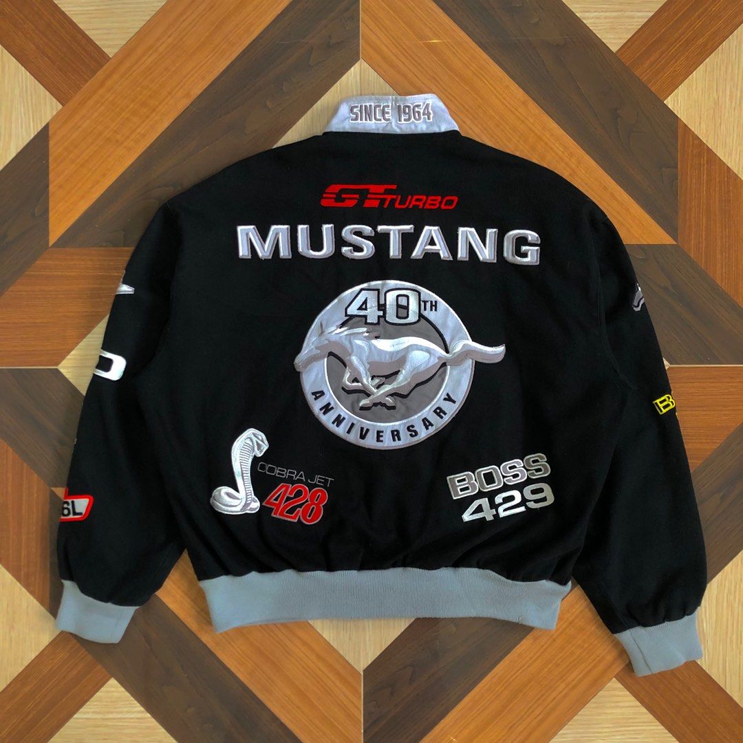 Vintage Ford Mustang 40th Anniversary Racing Jacket by JH Design, Men's ...
