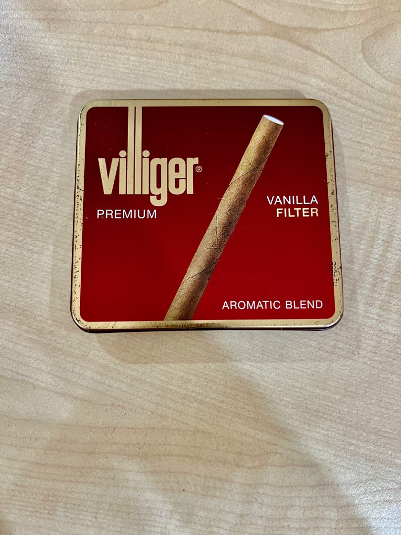 Vintage villiger premium empty metal box, Hobbies & Toys, Collectibles & Memorabilia, Vintage ...