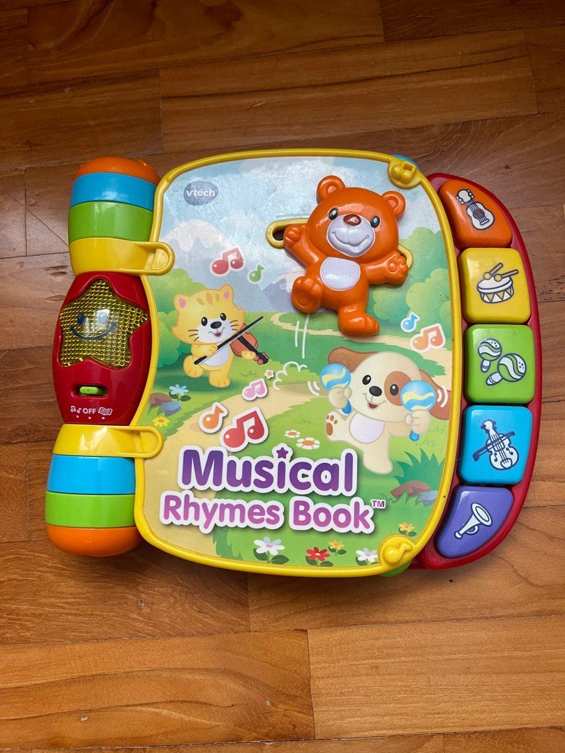 VTech Baby Musical Rhyme Book, Babies & Kids, Infant Playtime on Carousell