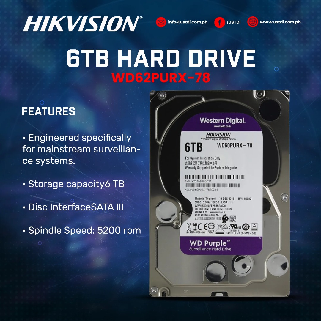 WD62PURX-78, Computers & Tech, Parts & Accessories, Hard Disks ...