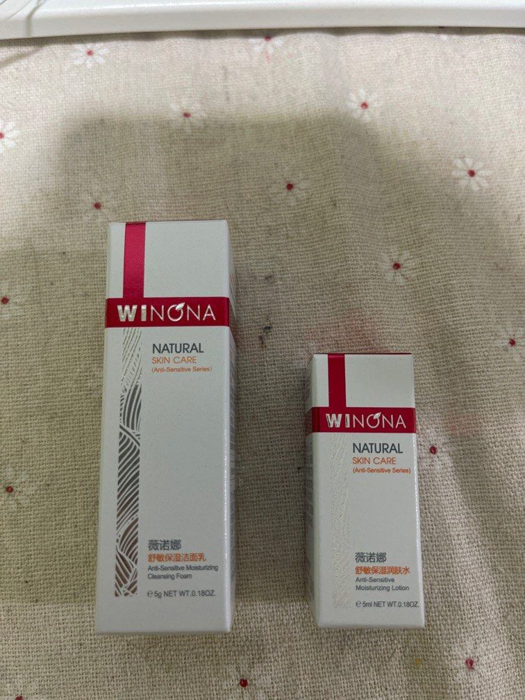 Winona skincare (cleansing foam + moisturizing lotion), Beauty ...